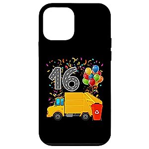 iPhone 12 mini Happy 16 Birthday Rear Loader Garbage Truck Case