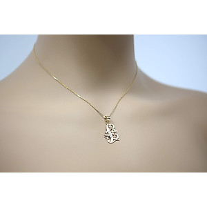 CaliRoseJewelry 10k #1 Dad Best Dad Handmade Keychain Charm Pendant for Father in Yellow Gold