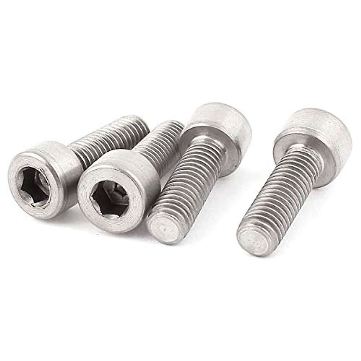 L-A 0.8mm Pitch M5x40mm Stainless Steel Hex Socket Head Cap Screws Bolts （25Pcs）