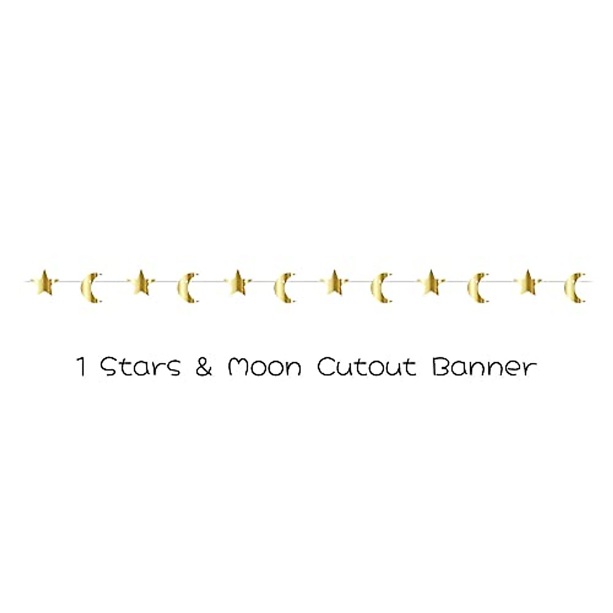 2 in 1 Ramadan Eid Mubarak Door Banner for Home,Mosque,Iftar,Eid Al Adha,Eid Al Fitr, Ramadan and Eid Decoration, Includes 1 Crescent and Star Banner (White)