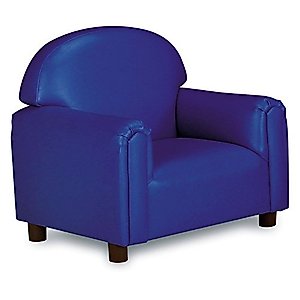 Brand New World Preschool Premium Vinyl Upholstery Chair - Blue