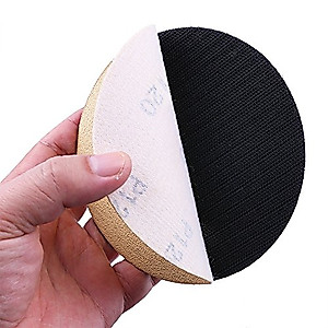 LotFancy 6 Inch Hook and Loop Backing Plates, Pack of 2- DA Air Random Orbital Sander/Polisher PU Backing Pad for Sanding Finishing Polishing Buffing, 5/16”-24 Threads