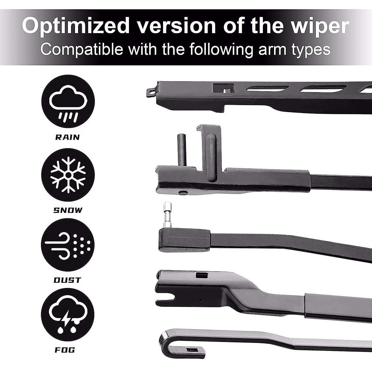 alpmosn 26/ + 16/ Quality Wiper Blades (Set of 2), Automotive Replacement Windshield Wiper Blades Premium Durable Stable, Easy Install & Superior Road Visibility Car Accessories