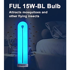 BAIMNOCM Bug Zapper Replacement Light Bulb 15 Watt, U Shapped Insect Attracting Trap Bulb FUL15-BL 7.7 Inches, 6 Pack