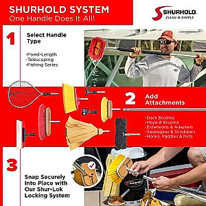 Shurhold 50 5" Round Brush with Soft Yellow Polystyrene Bristles