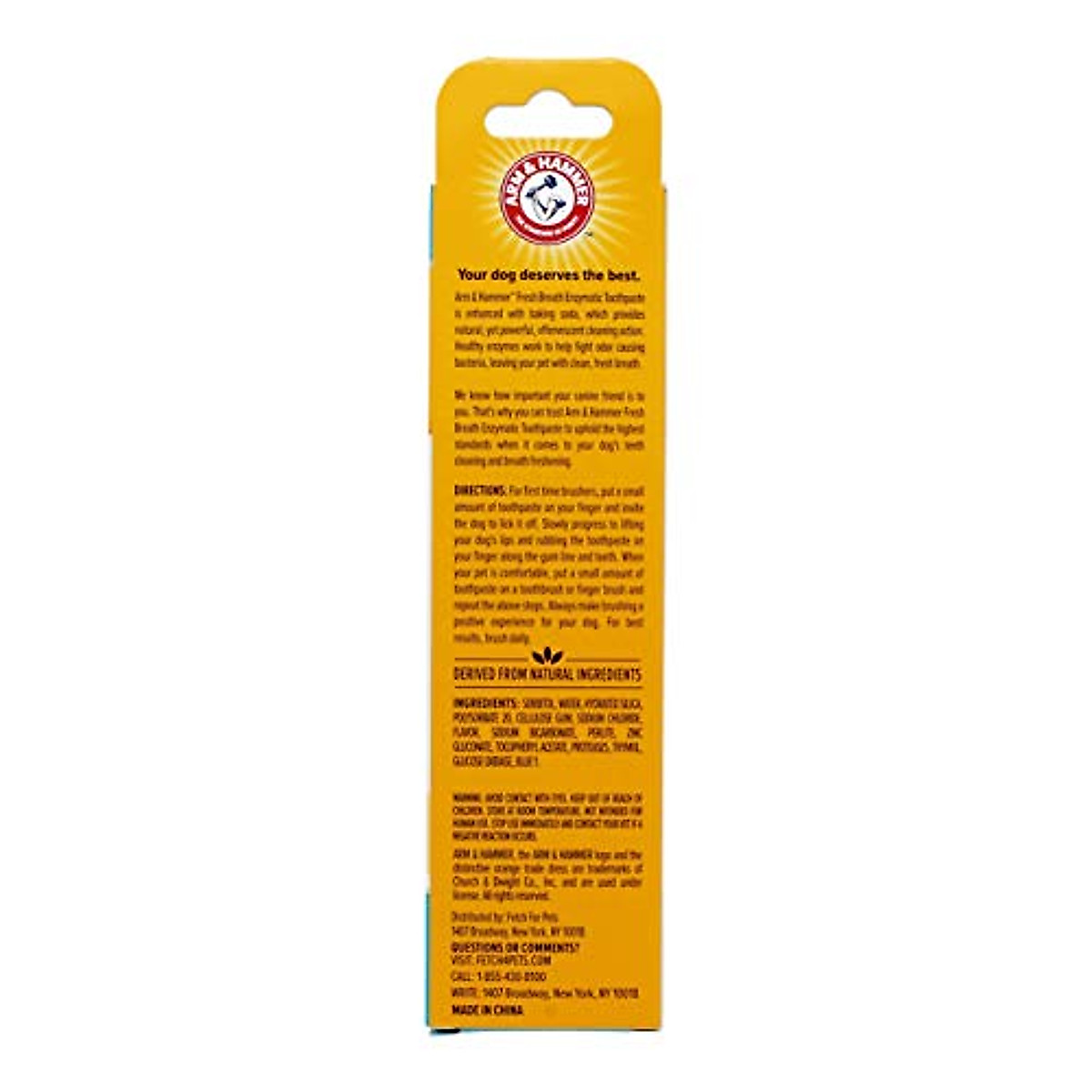 Arm & Hammer for Pets Clinical Care Dental Enzymatic Toothpaste for Dogs | Soothes Inflamed Gums | Safe for Puppies 1 Pack Fresh Breath Vanilla Ginger