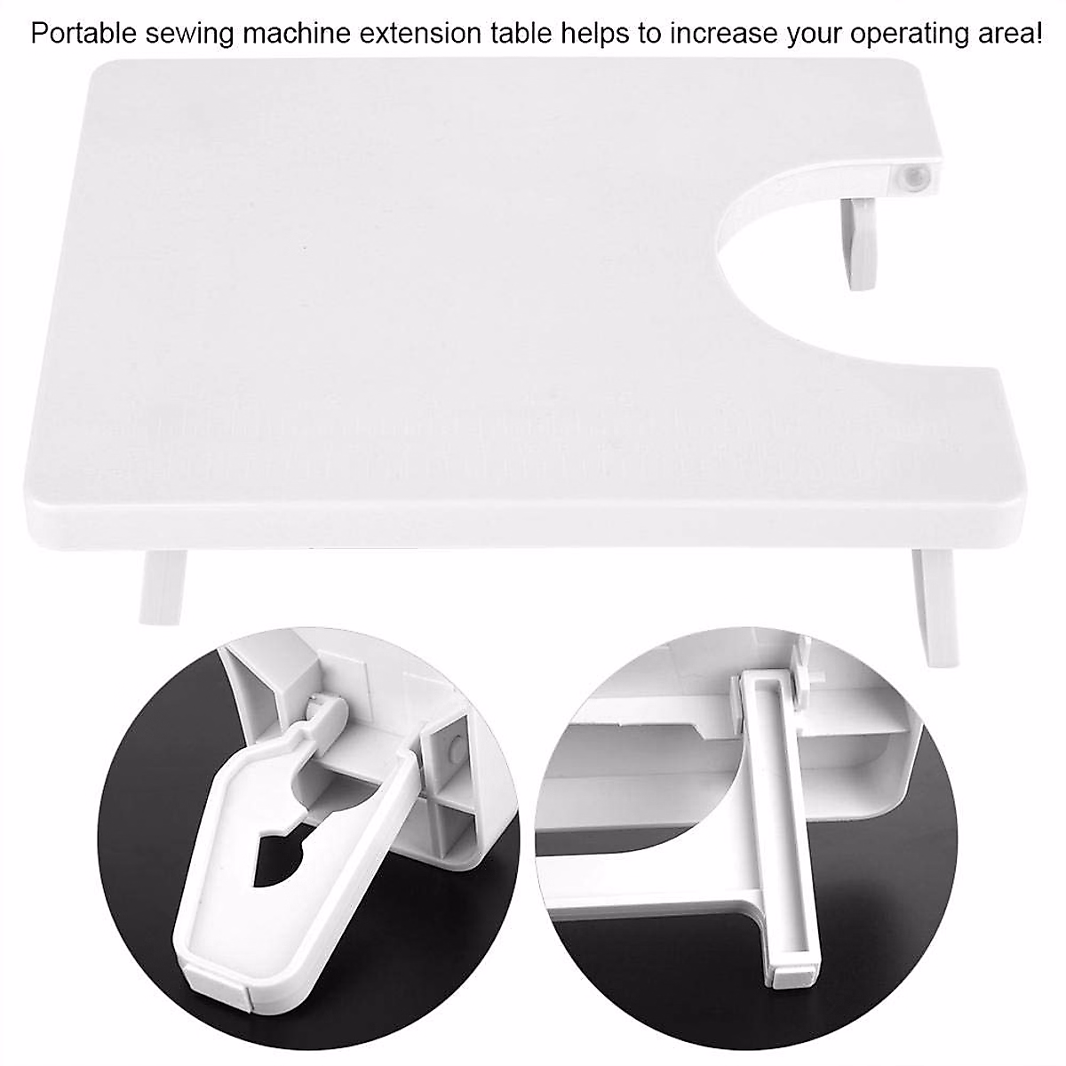 Maxmartt Mini Sewing Machine Plastic Extension Table Board 10.1 X 8.2inch Household DIY Craft Accessories