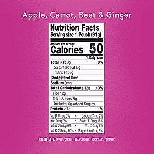 Once Upon a Farm | Organic Fruit & Veggie Blend Baby Sampler | Apple Blueberry, Pineapple Banana Kale, Mango, Apple Carrot Beet Ginger | Cold-Pressed | No Sugar Added | Dairy-Free Plant Based | Variety Pack of 24