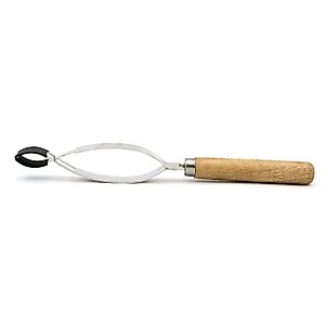 EISCO Economical Stainless Steel Spring Clip Test Tube Holder with Wooden Handle