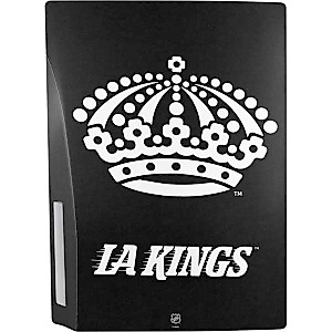 Skinit Decal Gaming Skin Compatible with PS5 Console - Officially Licensed NHL Los Angeles Kings Black Background Design