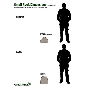 Emsco Group 2187 Landscape Rock - Natural Granite Appearance -Small -Lightweight - Easy to Install