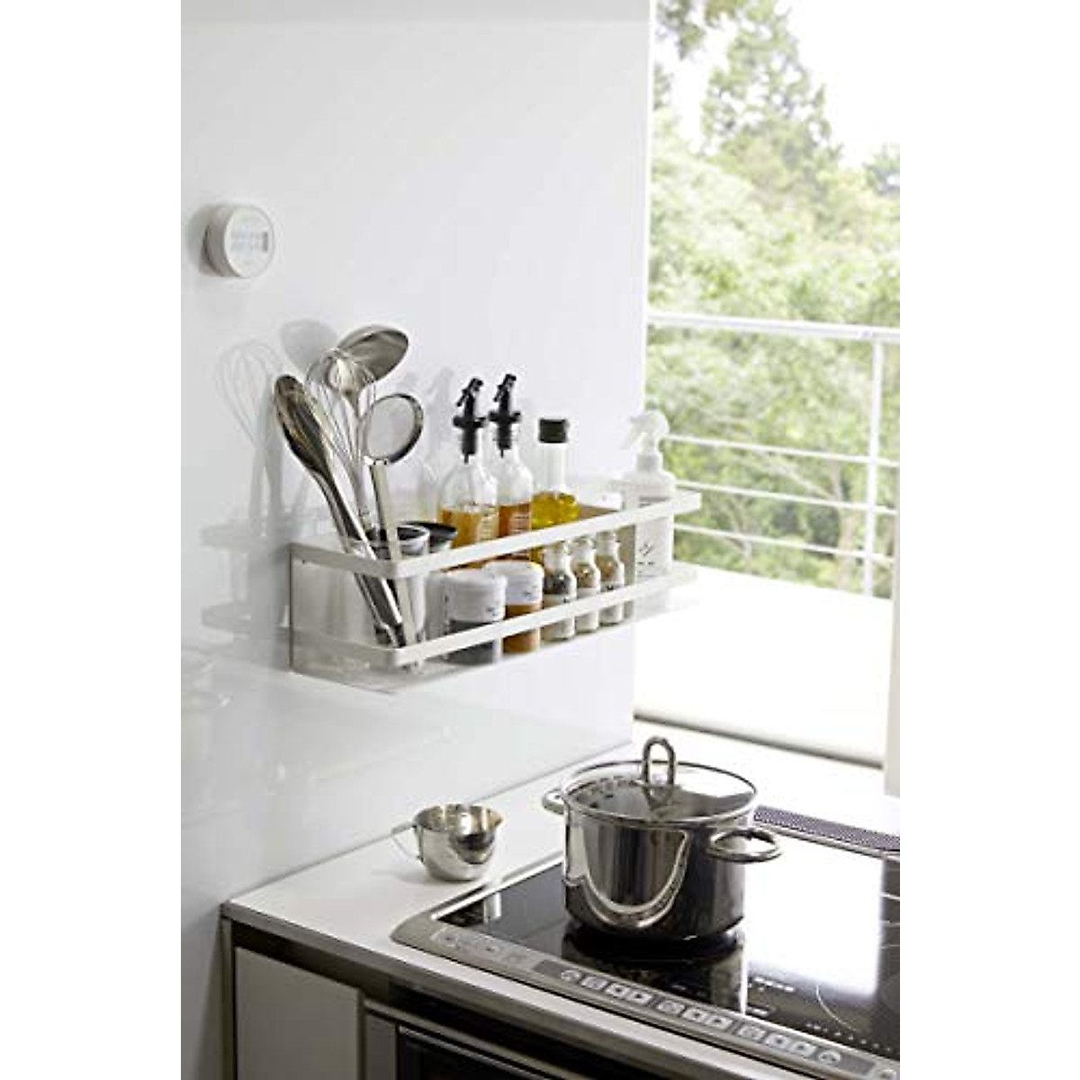 YAMAZAKI home Storage Basket, White