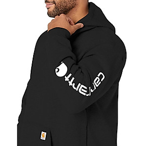 CarharttmensLoose Fit Midweight Logo Sleeve Graphic SweatshirtBlack4X-Large