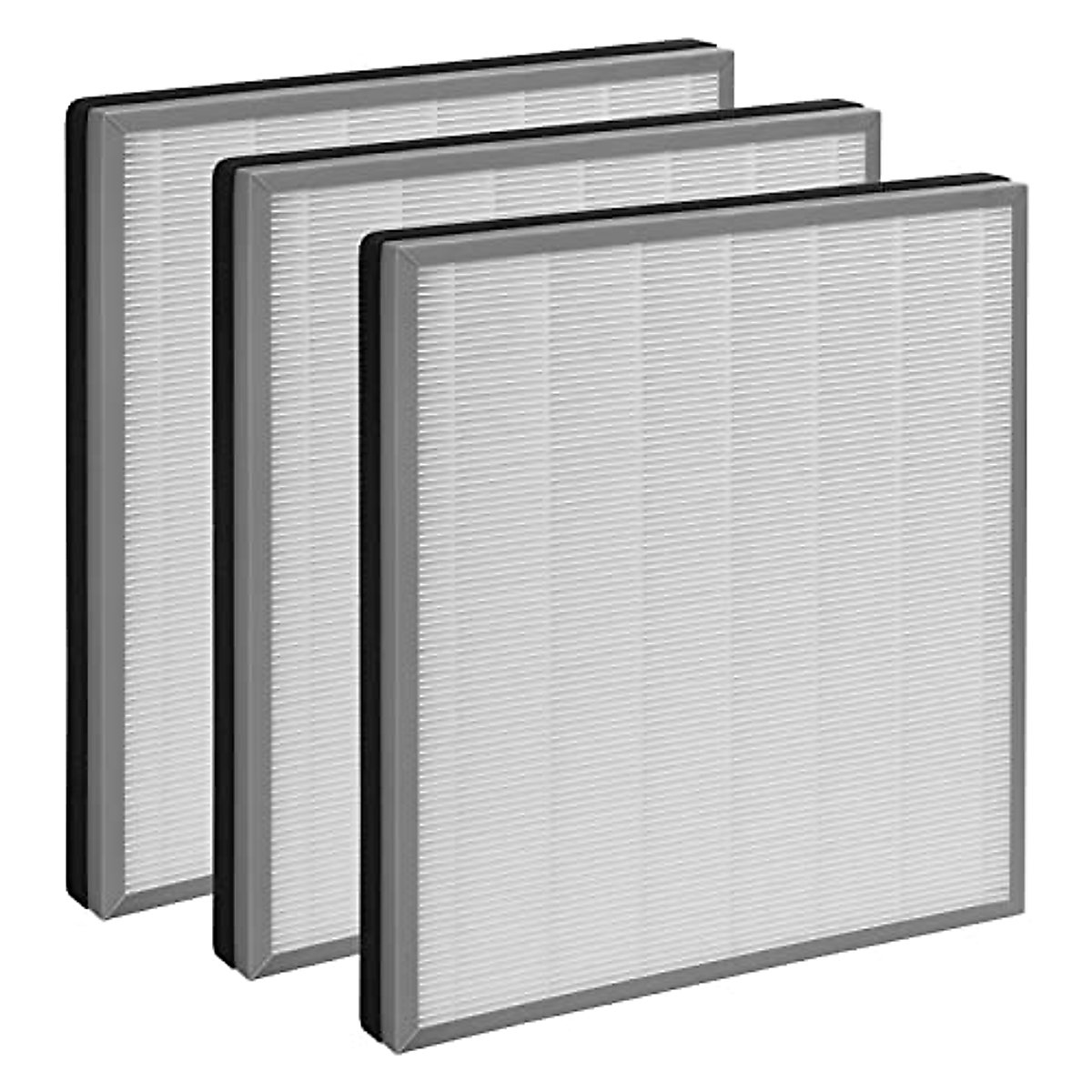 FCFMY True HEPA Replacement Filter for Shark HE400 HE401 HE402 HE405 4 Fan Purifier, 3-in-1 Filter with Pre-Filter, Carbon and HEPA Filter,Part # HE4FKPET
