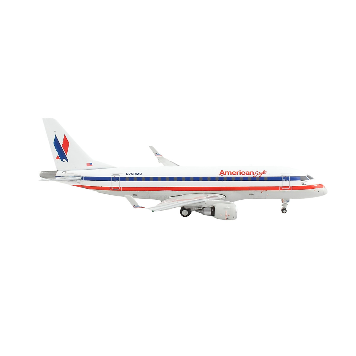 GeminiJets GJAAL2056 American Eagle Embraer 170-100STD Retro Livery N760MQ; Scale 1:400