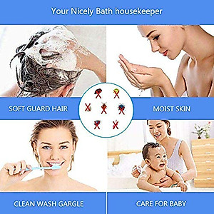 Nosame® Led Shower Head, Filter Filtration High Pressure Water Saving 7 Colors Automatically No Batteries Needed Spray Handheld Showerheads 1.6 GPM for Dry Skin & Hair