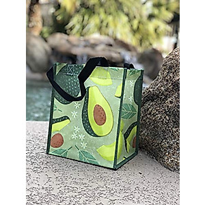 Foremost Reusable Bag Lunch/Gift Avocado and Soft Geometric Patterns 4 Pack Multi-Purpose Totes, small (74101)