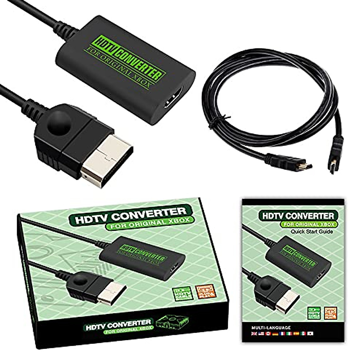 HDMI Converter for Original Xbox HDMI Adapter Cable for Microsoft Xbox Retro Video Game Console