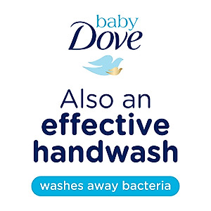 Baby Dove Tip to Toe Baby Body Wash For Baby's Sensitive Skin Sensitive Moisture Washes Away Bacteria, Fragrance-Free and Hypoallergenic Baby Soap, 13 Fl Oz (Pack of 3)