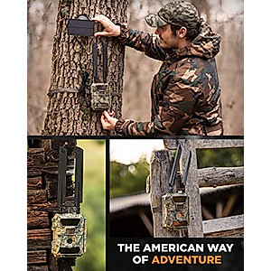 HD Spotting Scope with Tripod 20-60x80mm + LTE 4G Cellular Trail Cameras - BAK 4 Prism Spotting Scopes for Target Shooting Hunting Astronomy Bird Watching - 100% Waterproof Shockproof IP67