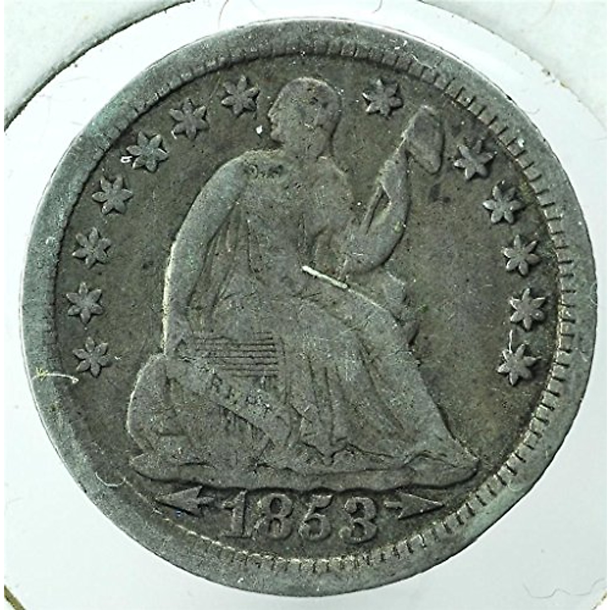 Seated Liberty Half Dime Dated From 1837 to 1873 Half Dime Very Good