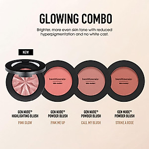 bareMinerals Gen Nude Highlighting Blush, 2-in-1 Blush + Highlighter Hybrid, Silky Blendable Makeup, All-Day Wear, Talc Free, Vegan