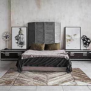 Persian Rugs Moroccan Trellis Beige 8x10 Area Rug, Non-Shedding Carpet