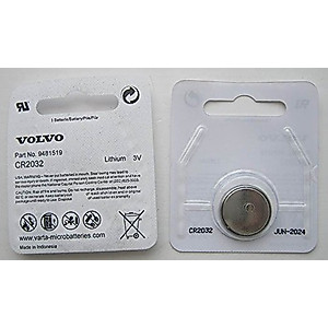 Genuine Volvo 9481519, Remote Control Battery (CR2032)