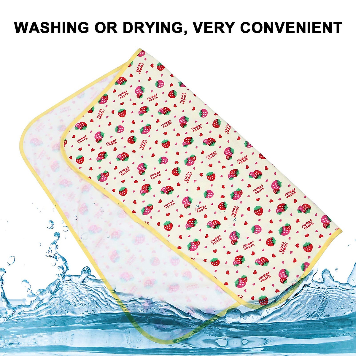 Waterproof Urinal Bed Pad Washable Cotton Mattress Protector Reusable Pee Pads for Bed Wetting Toddlers, Pets
