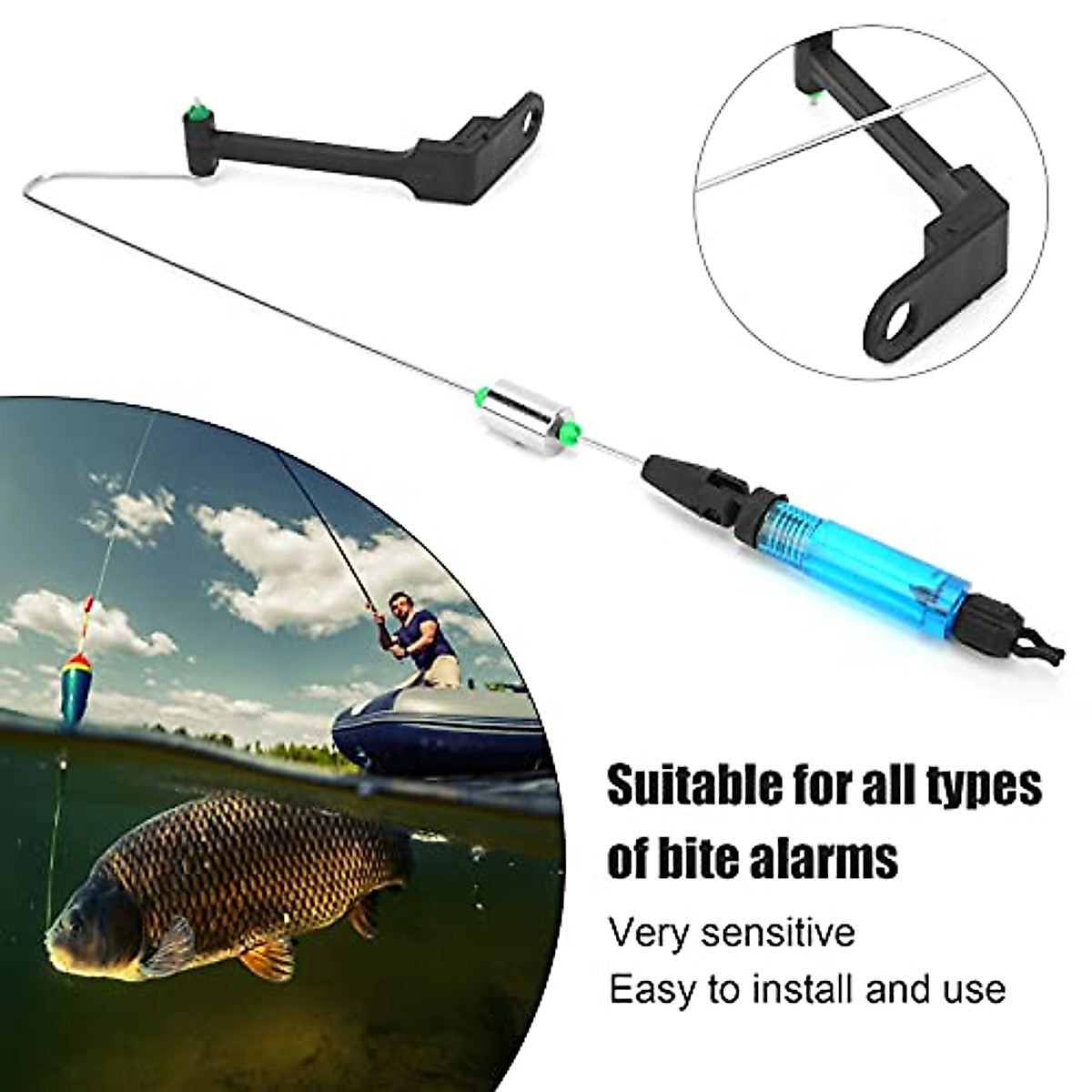 HAOX Fishing Accessory, Sensitive Fishing Bite Alarm for Fishing