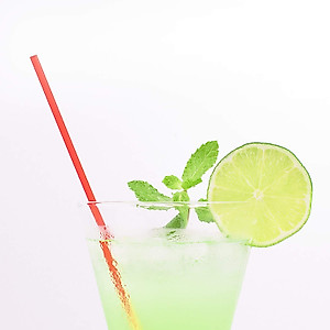 Karat C9100 (Red) 7.5" Stir Straws (3mm Diameter),Red (Case of 5000)