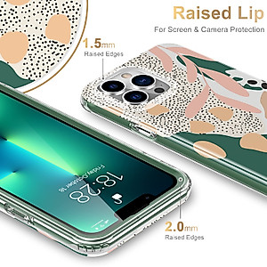 Esdot for iPhone 13 Pro Max Case with Built-in Screen Protector,Military Grade Cover with Fashion Designs for Women Girls,Protective Phone Case 6.7" Niee Patterns