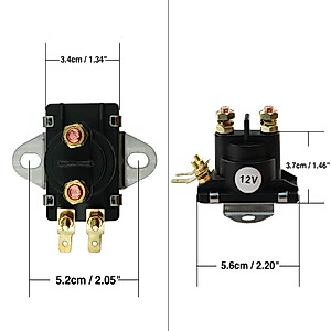 12V Starter Power Trim Solenoid Tilt Trim Solenoid Compatible with Mercury Mariner Mercruiser Outboard Motor 35 HP-275 HP 89-96158T 89-846070 89-94318 89-818864T