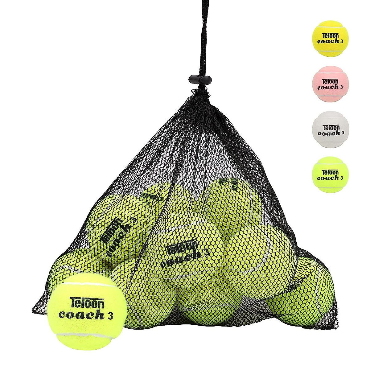 Teloon Tennis Balls (Regular color-12pcs)