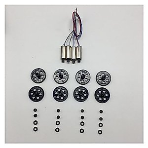 XUCHIL SG700 S169 SG700-D Drone RC Quadcopter Spare Parts Fold Wing Arm Include Gears LED Axis Motor Set Upgrade Bearing Etc Part Kit (Color : 816 Version motor-13, Size : .)