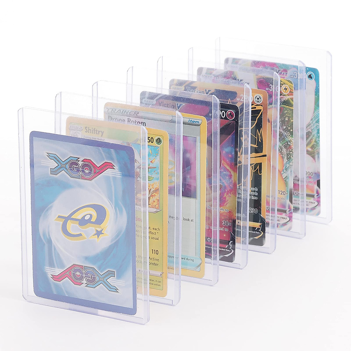 100 Pack 3" x 4" Toploaders Regular Card Loader Trading Card, Hard Card Sleeves Bundle for Trading and Sports Cards, High Hard PVC Material Large Capacity ，Standard Size Perfect for Grading