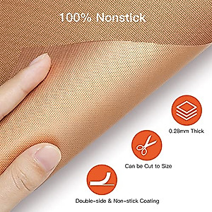 4 Pack Large Copper Oven Liners for Bottom of Electric Gas Oven, Reusable - Heavy Duty Non-stick Teflon Mats 15.8"x 23.7", Easy to Clean - Oven Floor Protector Liner -Reduce Food Spills and Stuck