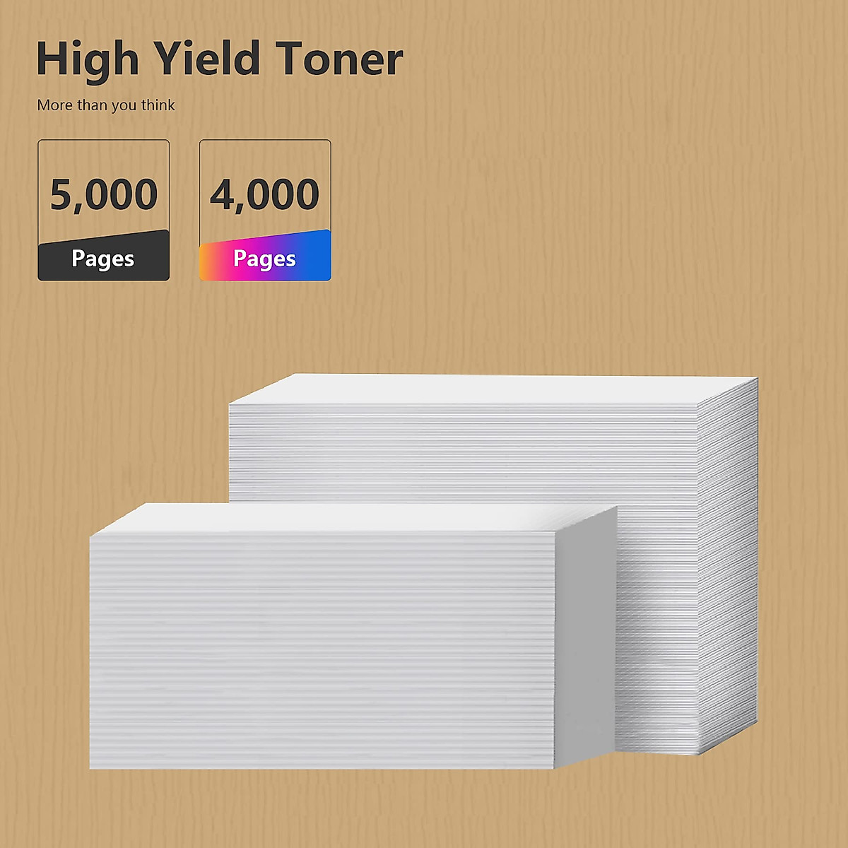 C230/C235 Black, Cyan, Magenta, Yellow High Capacity Toner Cartridge (4-Pack) - Replacement for Xerox C230 C235 Printer - 006R04383 006R04384 006R04385 006R04386