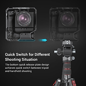 SmallRig Cage for Sony Alpha 7R V/Alpha 7 IV/Alpha 7S III/Alpha 7R IV/Alpha 1 with VG-C4EM Battery Grip - 3594