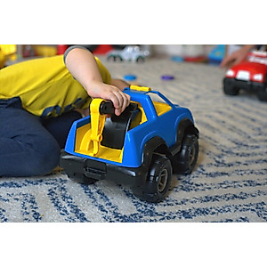 Back Bay Play Construction Toys 15" Blue Tow Truck Vehicle Pretend Play - Sand Toys - Indoor Outside Toys for Toddlers 3 and Up – Made in USA