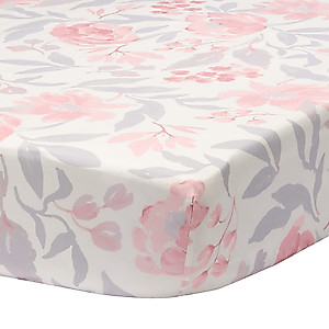 Bedtime Originals Lavender Floral 3-Piece Baby Crib Bedding Set - Pink/Purple