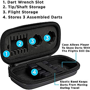 Viper by GLD Products unisex adult Viper Blitz 95 Tungsten Steel Tip Dart Set with Case 28 Grams, Black, 28-Gram US