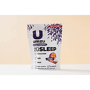 UMZU zuSleep - Natural Sleep & Relaxation Support - with Ashwagandha Root Extract, L-Theanine & Magnesium - Take 1x Daily with Water - 30 Day Supply - 12.6 oz - Apple Cider with Cinnamon