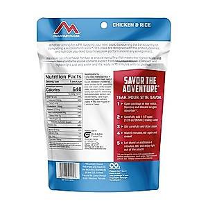 Mountain House Chicken & Rice Pro-Pak | Freeze Dried Backpacking & Camping Food | 1 Serving | Gluten-Free