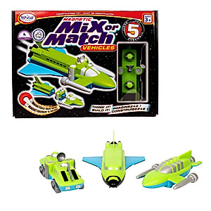 POPULAR PLAYTHINGS Mix or Match Vehicles 5, Magnetic Toy Play Set, Spacecraft Vehicles