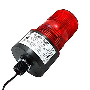 Tomar Electronics 495S-1280 MicroStrobe Single Flash 1/2" Male Thread Mount Strobe Red 12 - 80VDC