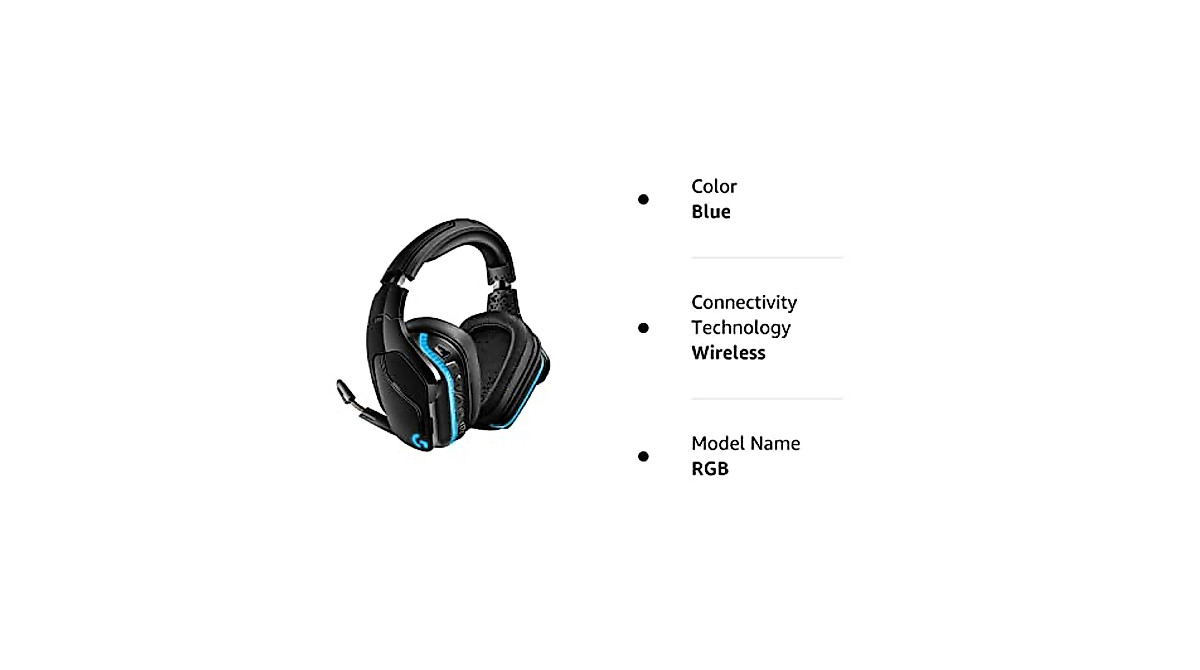 Logitech G935 Wireless PC Gaming Headset - DTS:X 7.1 Sound