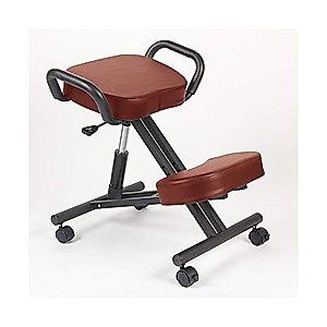 YYDD Edge Ergonomic Kneeling Chair Kneeling Chair with and Armrests Support Correct Poor Back Posture-Relieve Neck Pain-Reduce Spine Tension Knee Chair (Color : A)