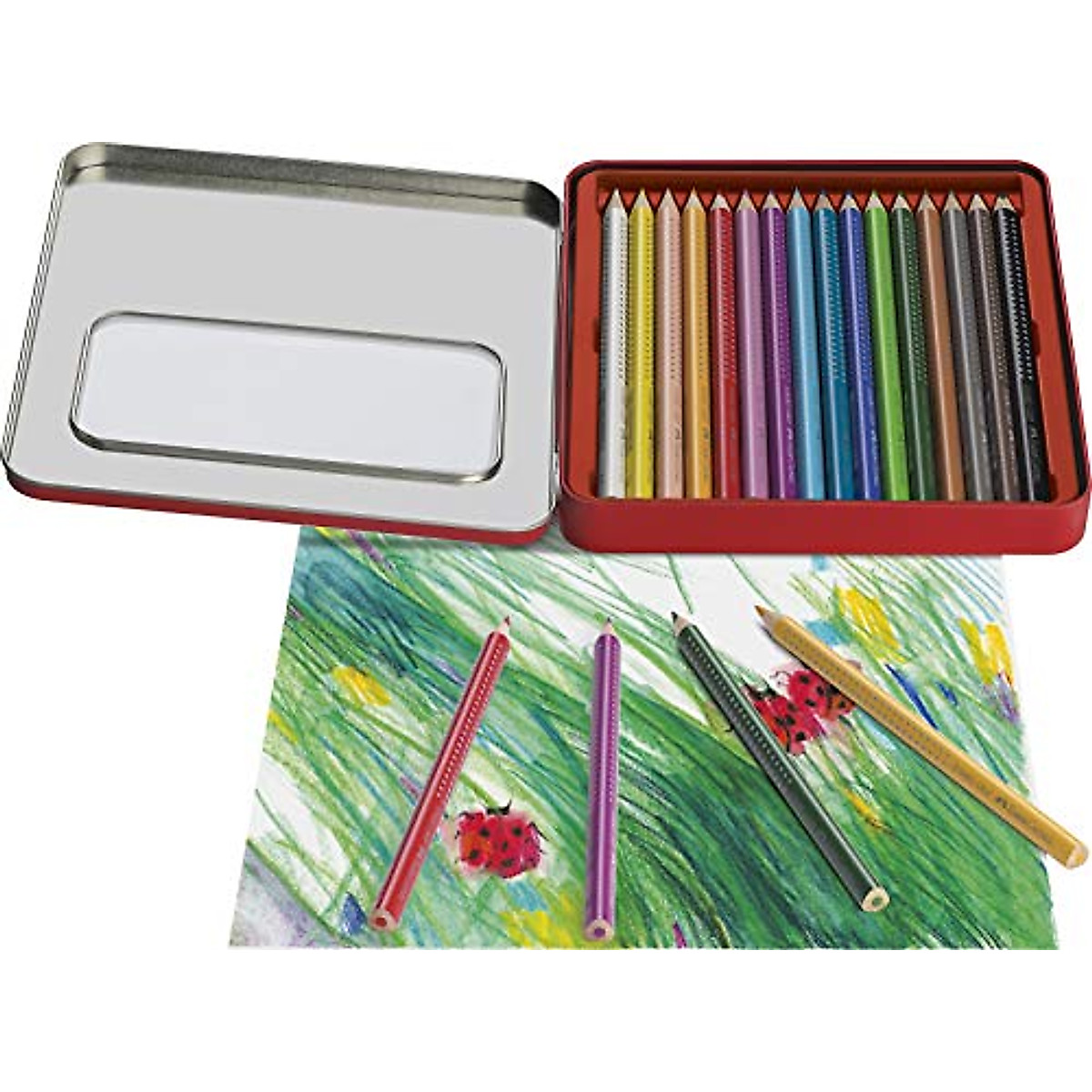 Faber - Castell Jumbo Grip Colour Pencils Tin
