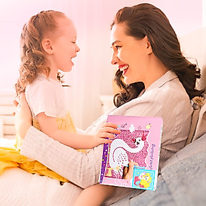 PanLynner Diamond Painting Kits for Kids with Wooden Frame, Gem Arts and Crafts for Kids Paint by Numbers as Toys, Home Wall Decoration, Gifts for Girls Boys Ages 6-8-10-12-14 (Blue Mermaid)